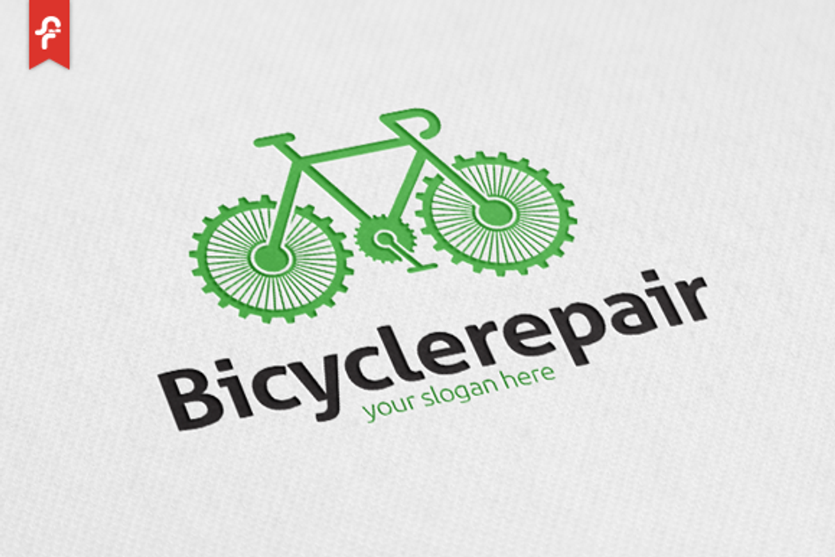 Bicycle Repair Logo, a Branding & Logo Template by ft.studio