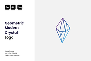 Geometric Modern Crystal Logo