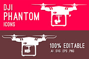 DJI Phantom Series Icons, an Icon by The Drone Shop