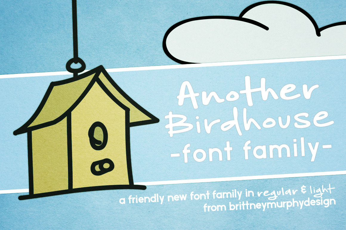 Another Birdhouse Font Family, a Script Font by Brittney Murphy Design