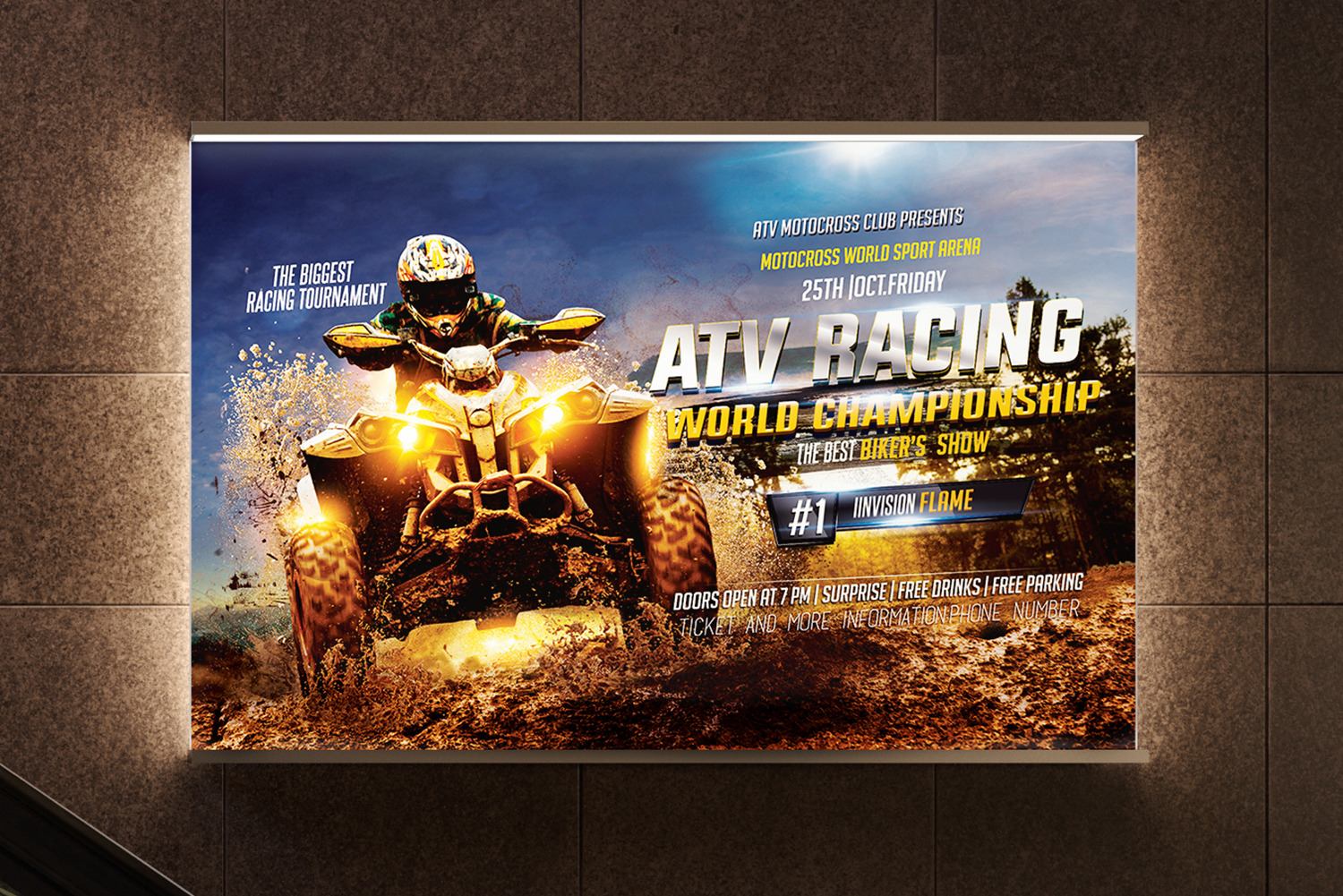ATV Motocross Flyer, a Flyer Template by Basez Flyers