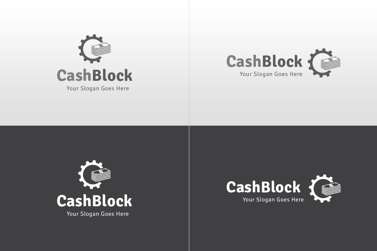 Cash Block Logo, a Branding & Logo Template by Dotnpix | Creative Market