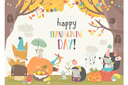 Cute animals celebrating | Animal Illustrations ~ Creative Market