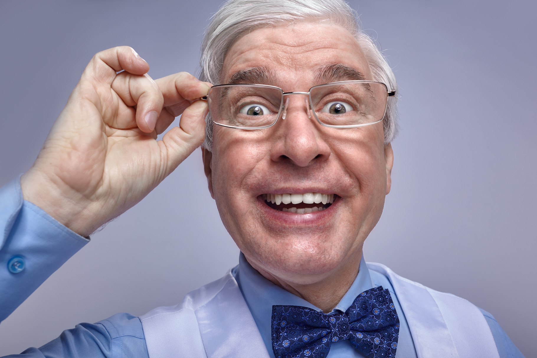 Close up portrait of funny smiling c, a Person Photo by Zastavkin