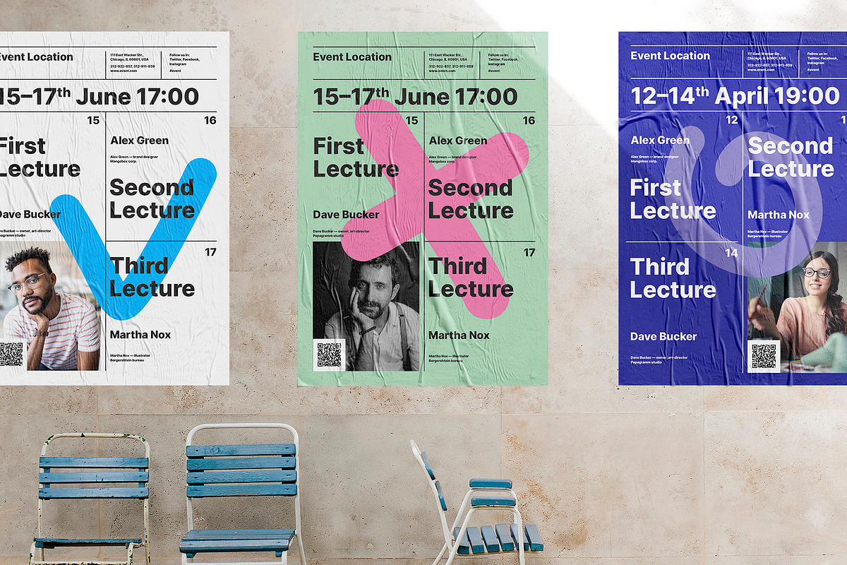 Conference Event Poster Template, a Flyer Template by EDT.Graphics