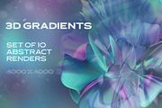 3D Gradients - 10 abstract renders, an Object Graphic by ghost friend's ...