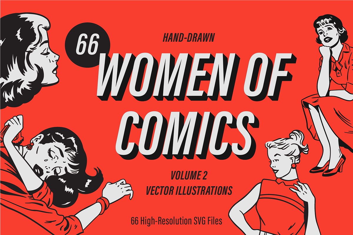 Women of Comics Illustrations V2, an Illustration by FM Era Studio