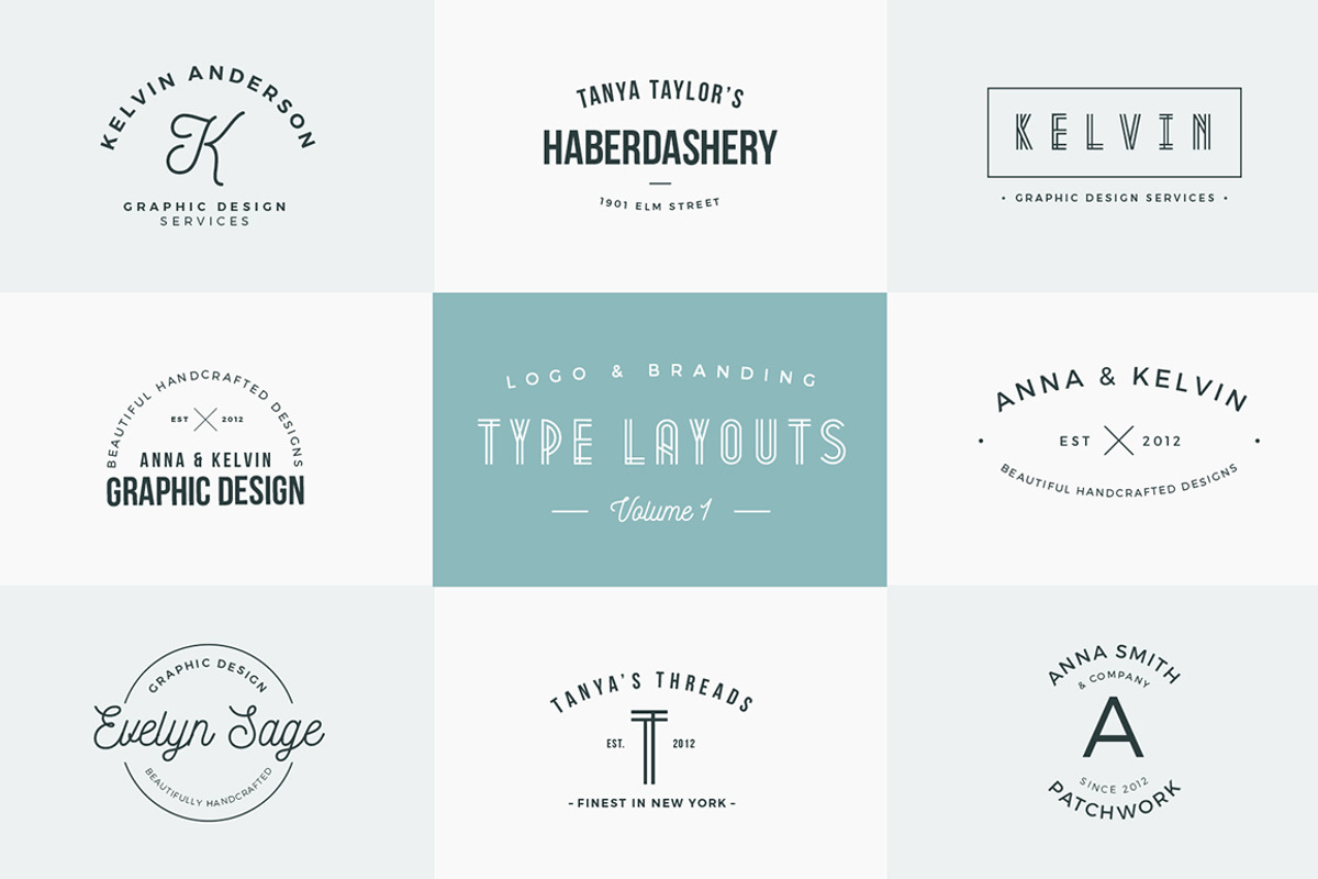 Logo & Branding Type Layouts Bundle, a Branding & Logo Template by ...