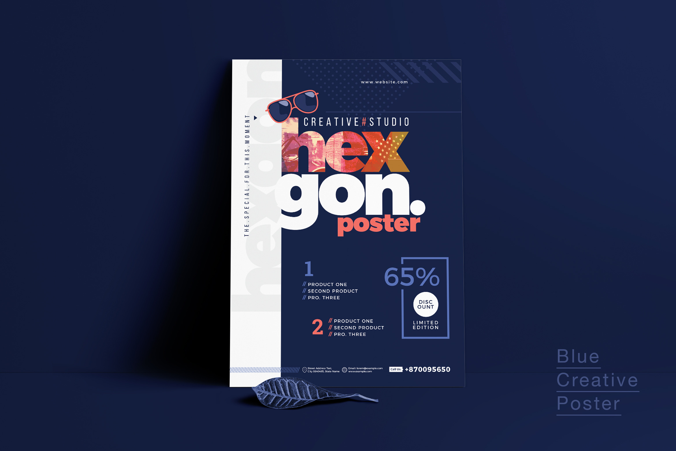 Creative Navy Poster / Flyer, a Flyer Template by GoldenPixelStudio