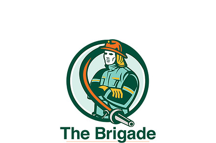 The Brigade Fire Rescue Logo, a Branding & Logo Template by patrimonio
