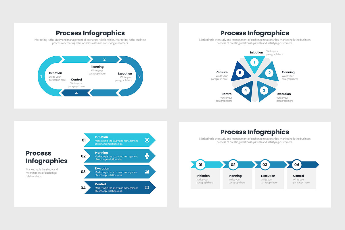 Process Infographics, a Presentation Template by slidequest