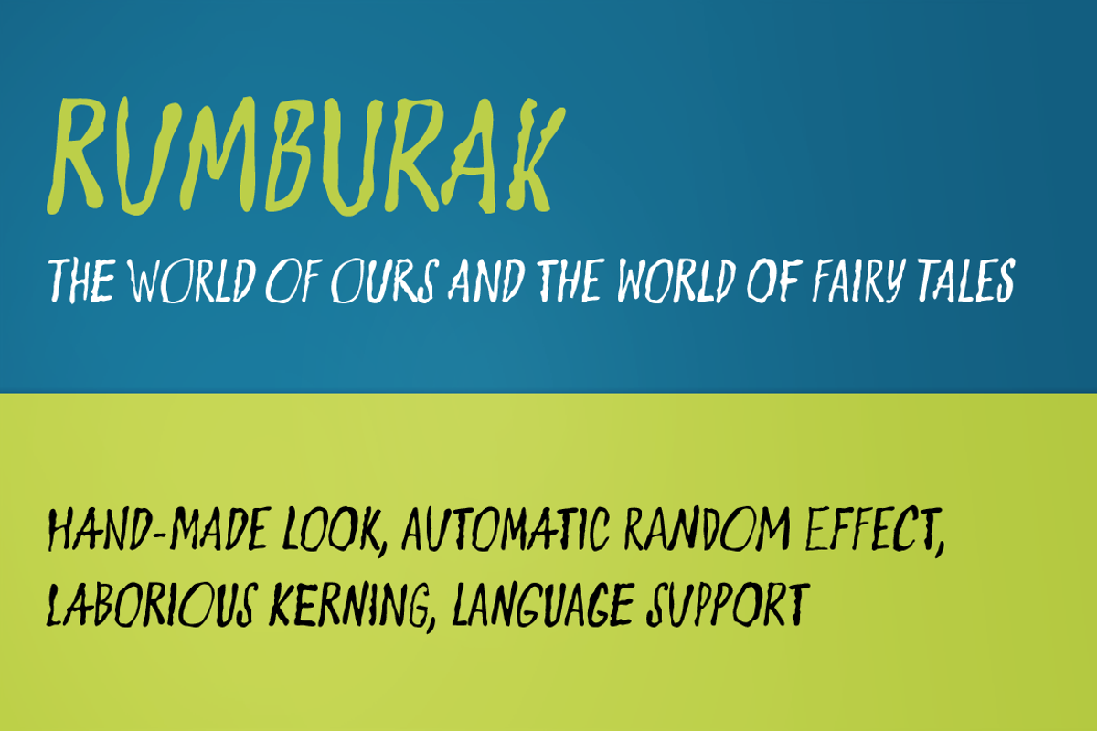 Rumburak Font, a Handwritten Font by Juraj Chrastina