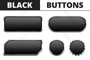 Black Buttons, a Graphic by PixMarket