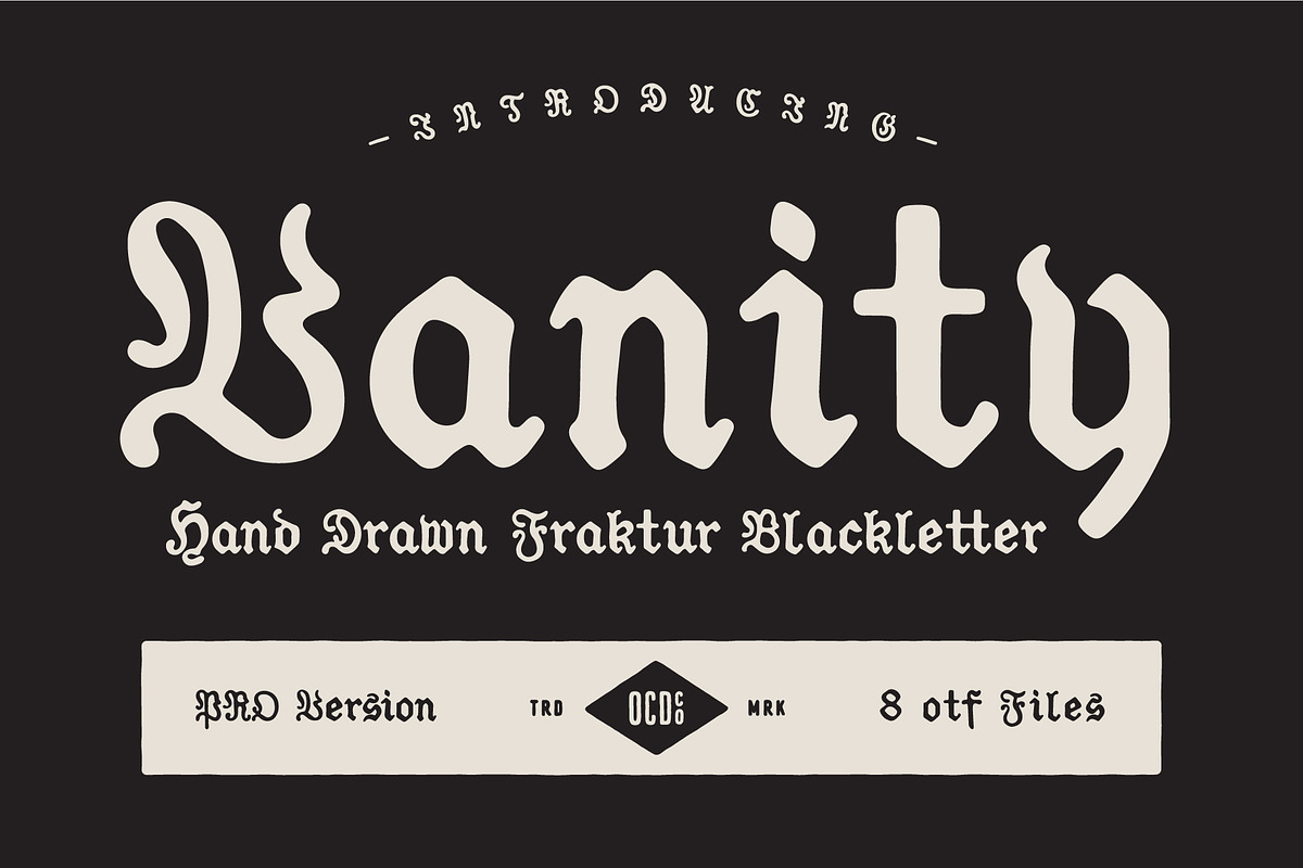 Vanity - Hand Drawn Blackletter