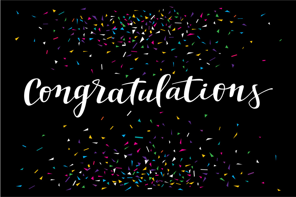 Confetti Congratulations, a Decorative Illustration by Soulful Vectors