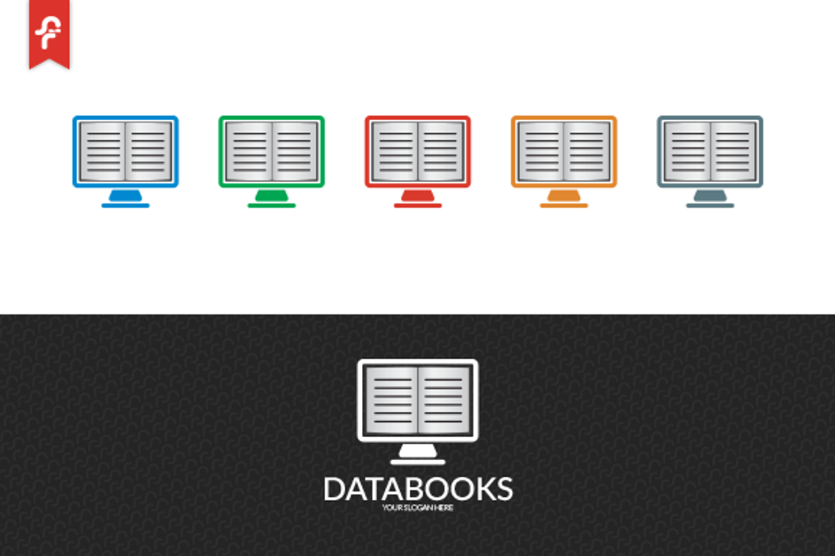 Data Books Logo, a Branding & Logo Template by ft.studio