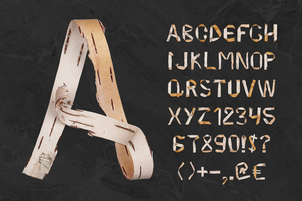 Birch Bark Font