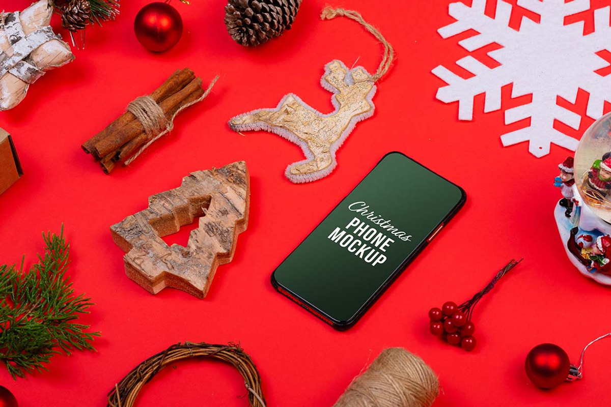 Christmas Device Screen Mockup Set, an iPad Mockup by wavebreak