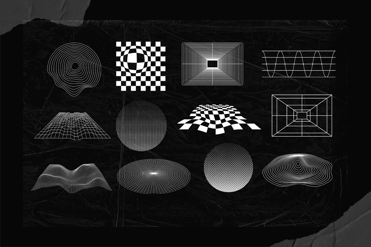 125+ Abstract Futuristic Shapes, an Illustration by AndrewPixel