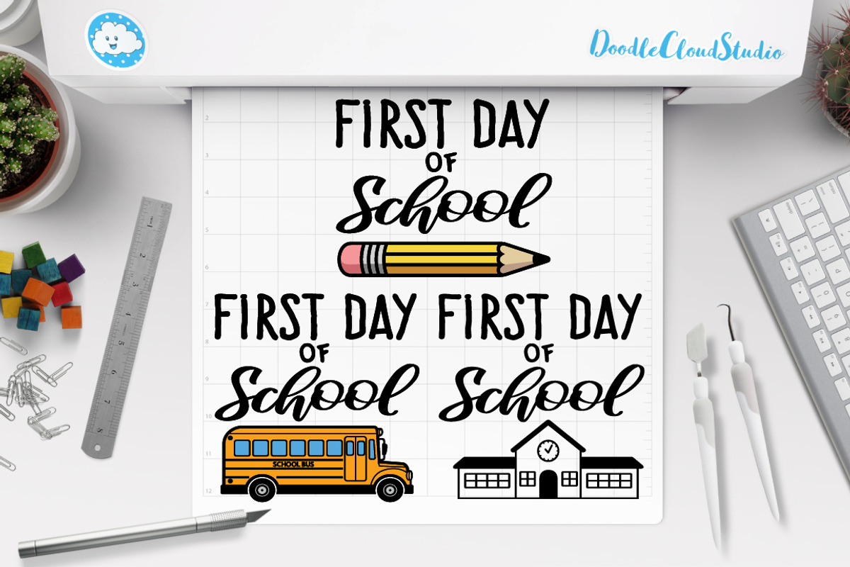 First Day of School SVG, School SVG., an Education Illustration by ...