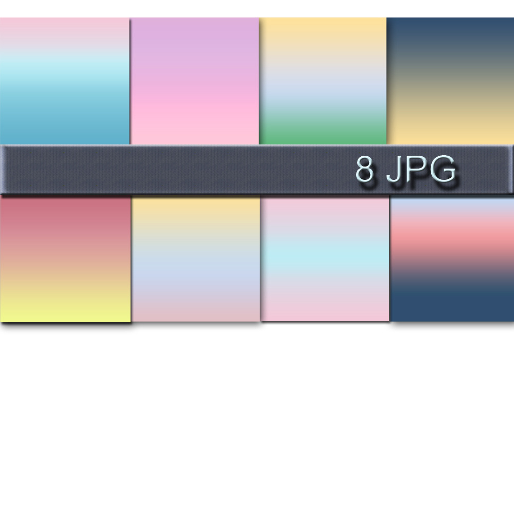 A collection of 8 gradients, a Pattern Graphic by Futurel
