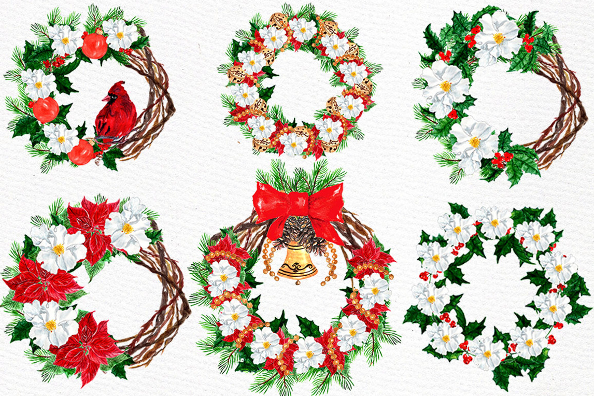 Christmas Clipart Collection, a Decorative Illustration by LeCoqDesign