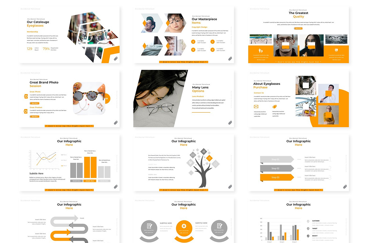 Eyeglasses - Powerpoint Template, a Presentation Template by AQR Studio
