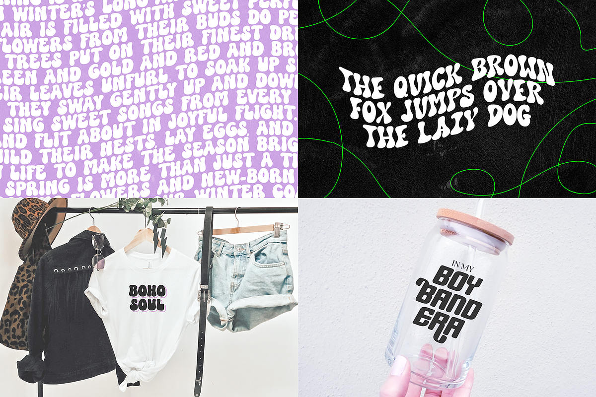 Y2K FONT BUNDLE-Stylish Retro Fonts, a Sans Serif Font by Blush Font Co.