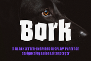 Bork: a blackletter-inspired font, a Blackletter Font by Harbor Type