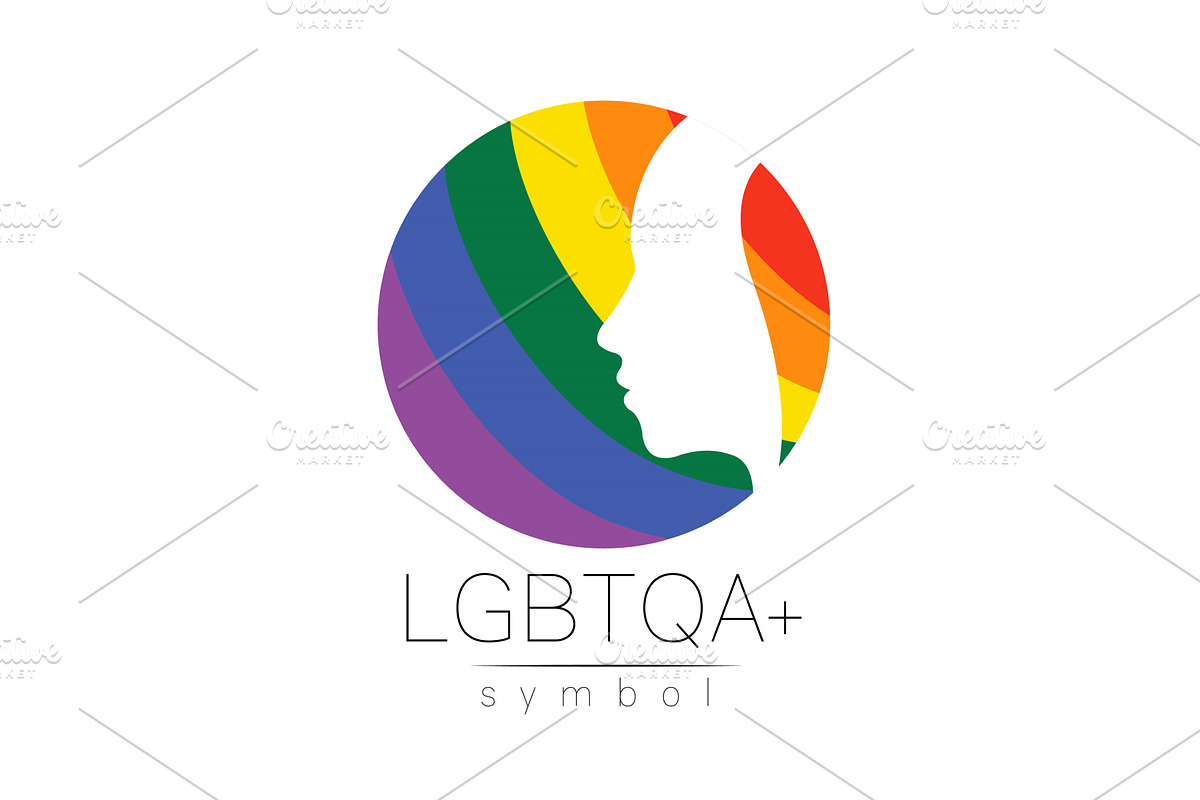 Vector LGBTQA logo symbol. Pride, an Object Graphic by Wittmann ...