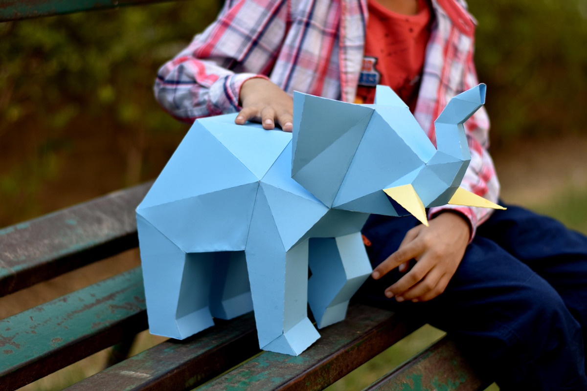 DIY Elephant - 3d papercraft, a Templates & Theme by PAPER amaze