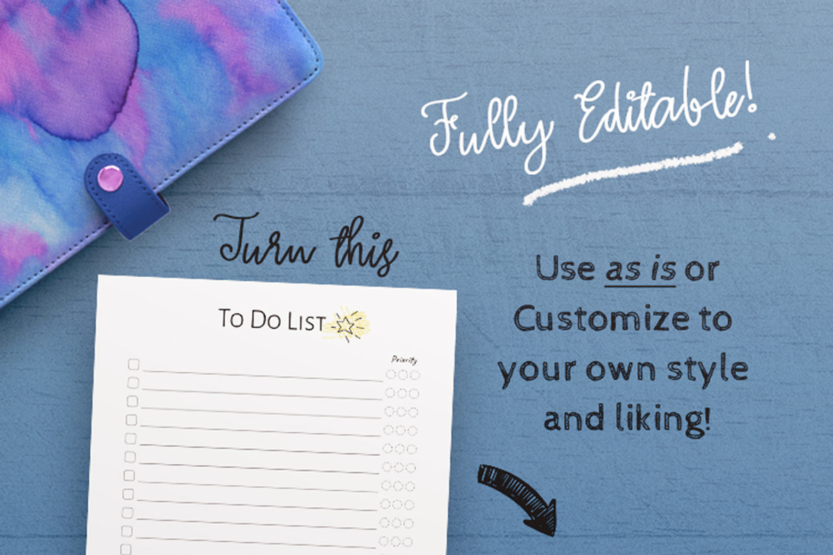 Various List Printables Template, a Templates & Theme by Janice Designs