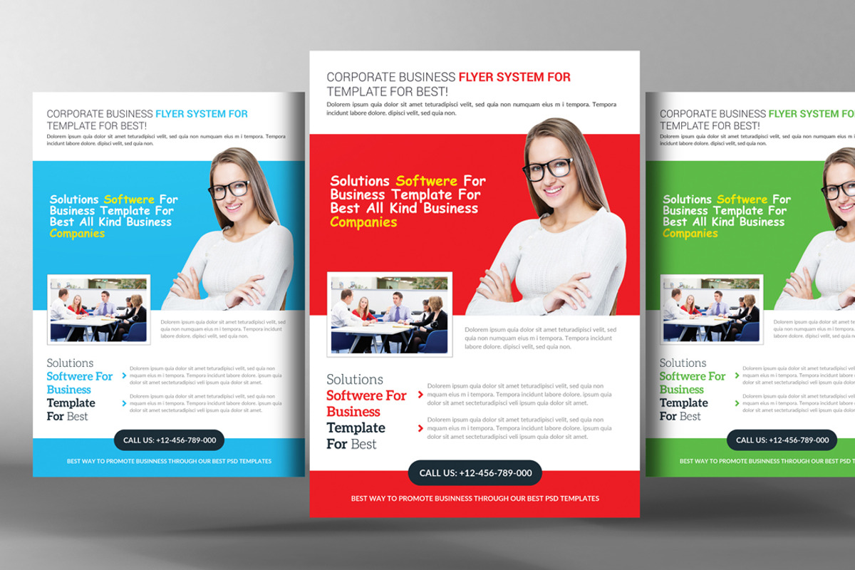 5 Employment Agency Flyers Bundle, a Flyer Template by graphicforest