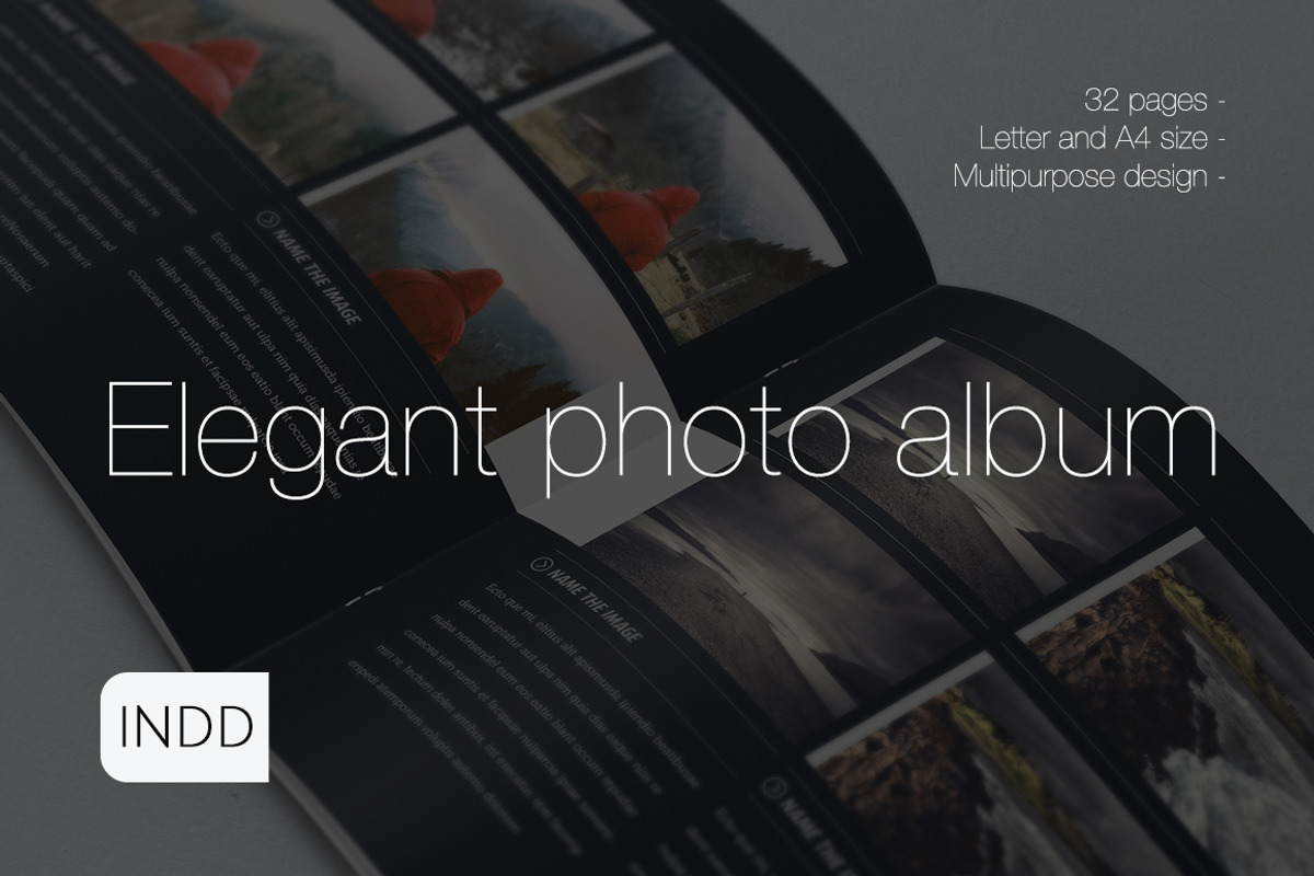 Elegant Photo Album A4 + Letter, a Brochure Template by Luuqas Design