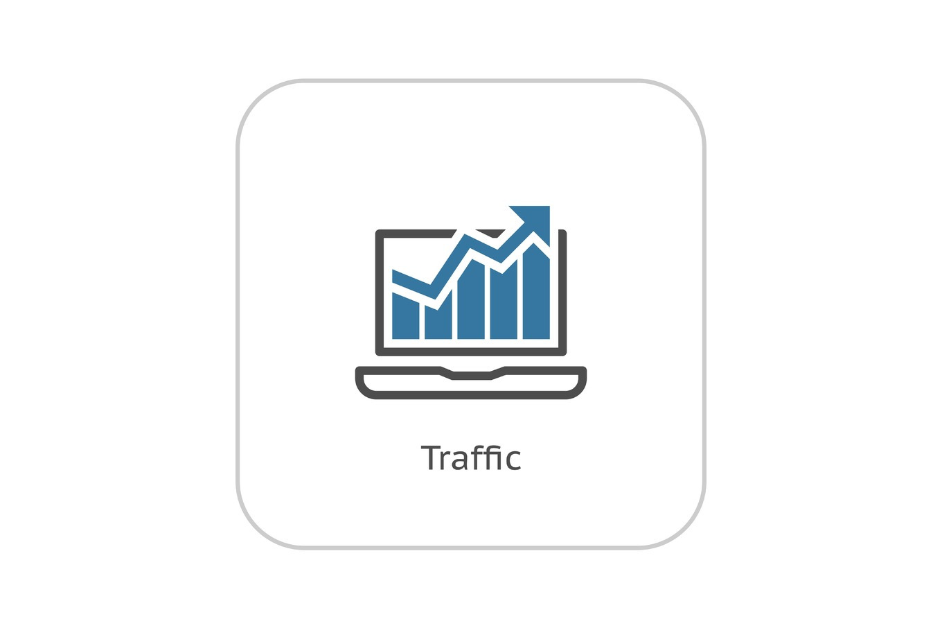 Traffic Icon. Flat Design. | Technology Illustrations ~ Creative Market