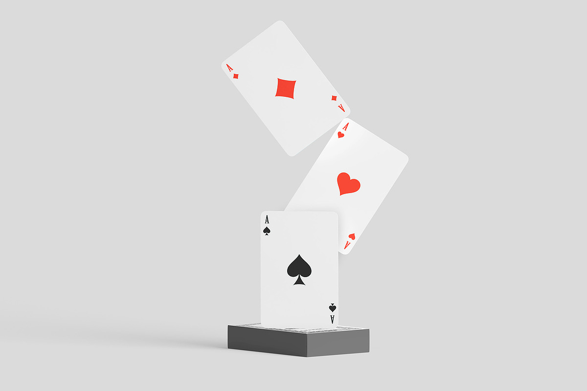 Playing card mockup Card game mockup