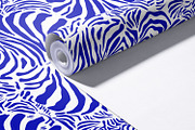 Blue Zebra | Vector Animal Print, a Pattern Graphic by MalyskaStudio