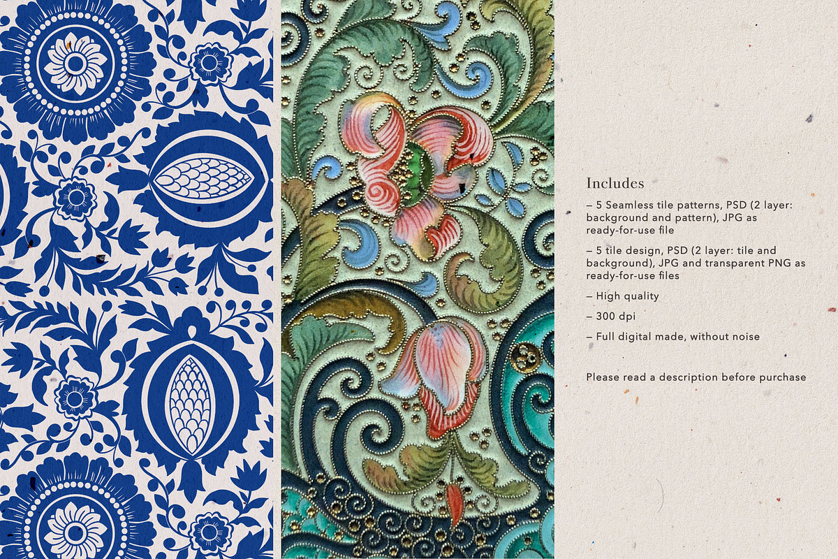 Faberge Tile Patterns. Russian Style, a Pattern Graphic by likorbut