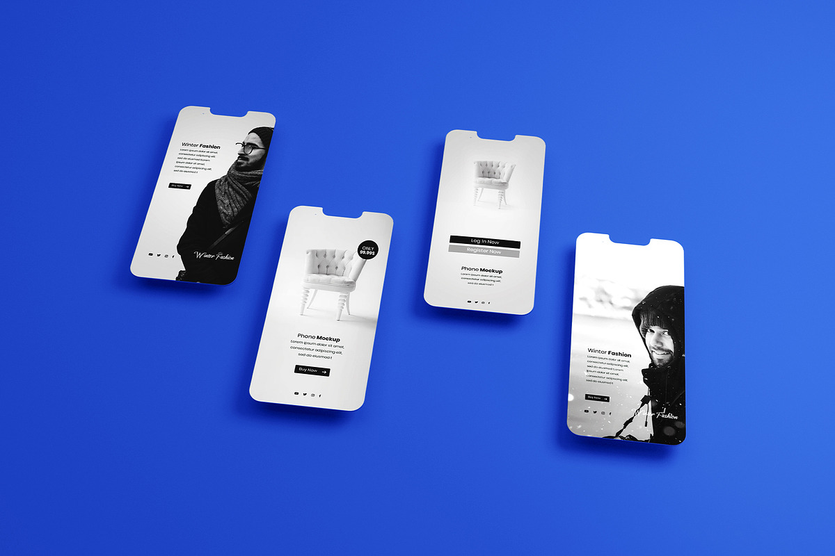 10 minimal smartphone mockup