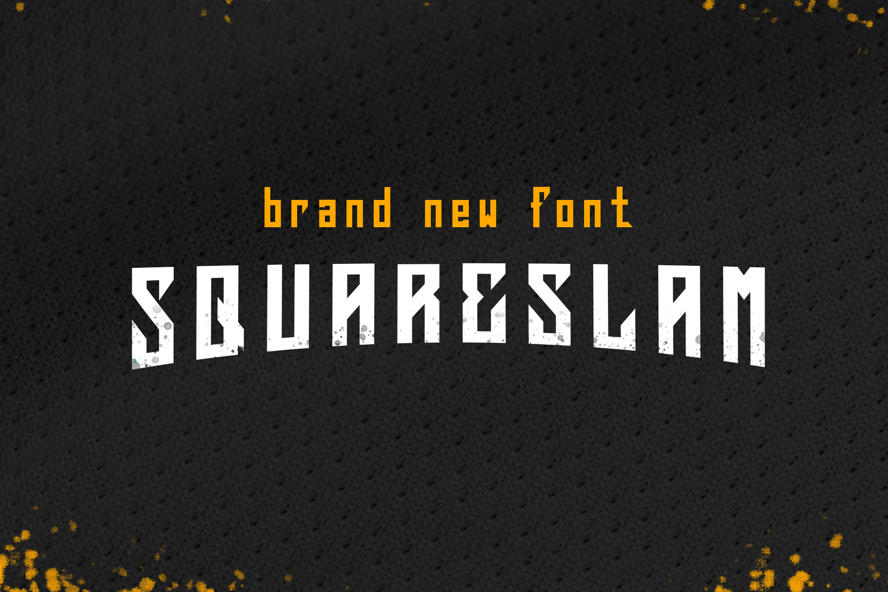 Squareslam sports and esports font, a Font by Haws.std