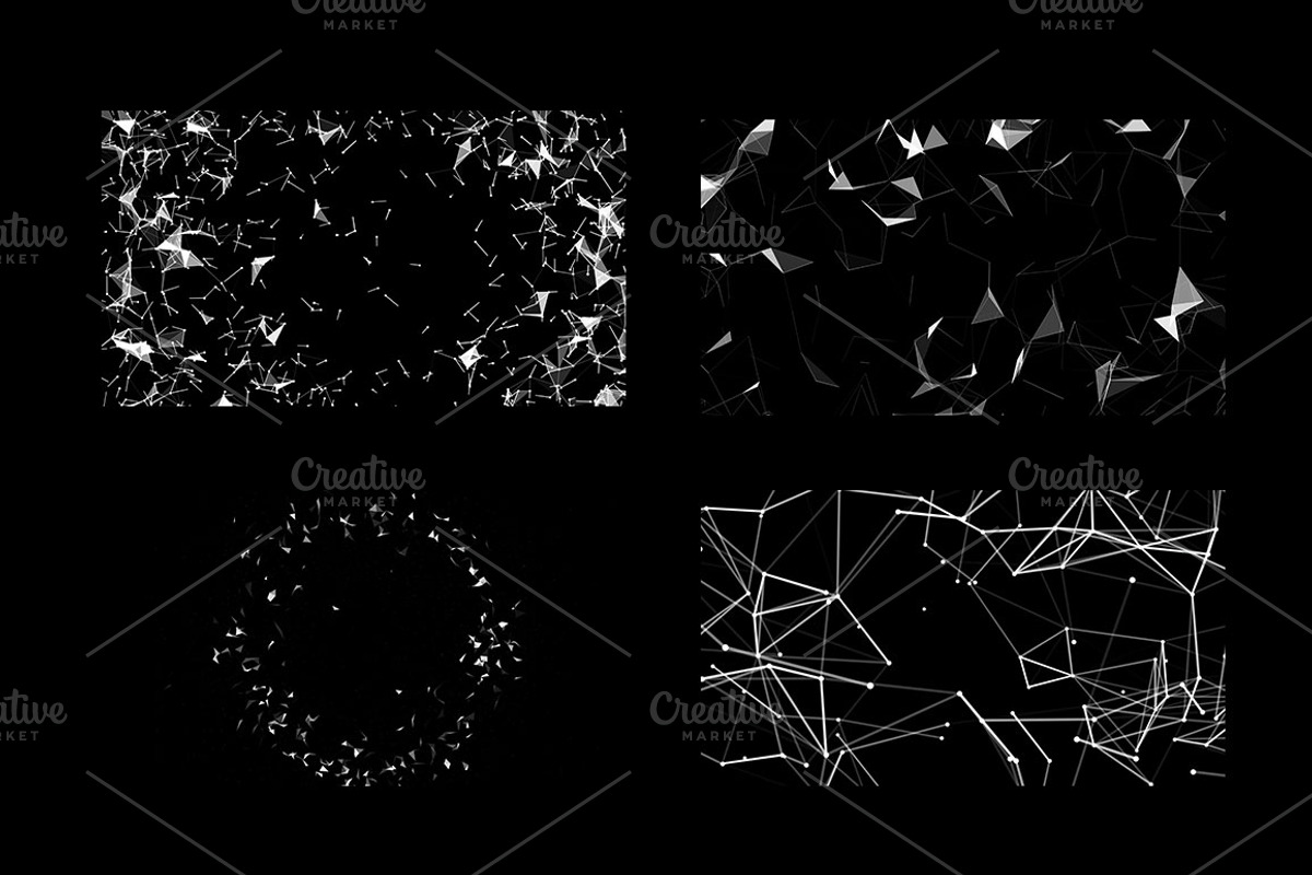 Plexus Light & Particle Backgrounds, a Texture Illustration by AN ...