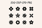 Cute Simple Flowers Silhouettes | Illustrations ~ Creative Market