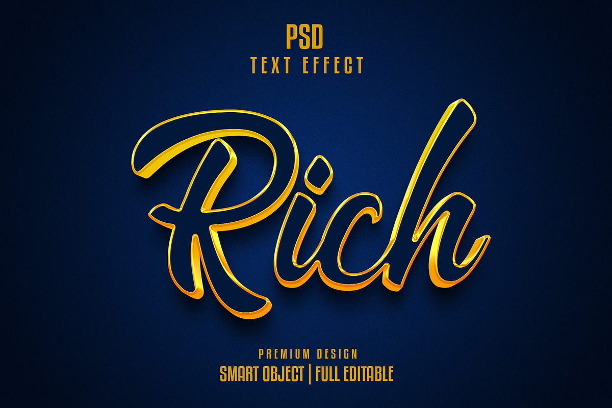 20 Luxury PSD 3D Text Effect bundle, a Layer Style Add-On by himelgfx ...