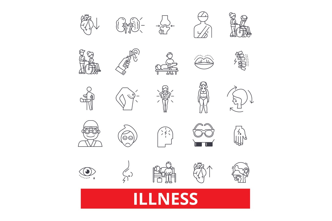 Illness,affliction, ailment, sickness, disease, unwell, unhealthy ...