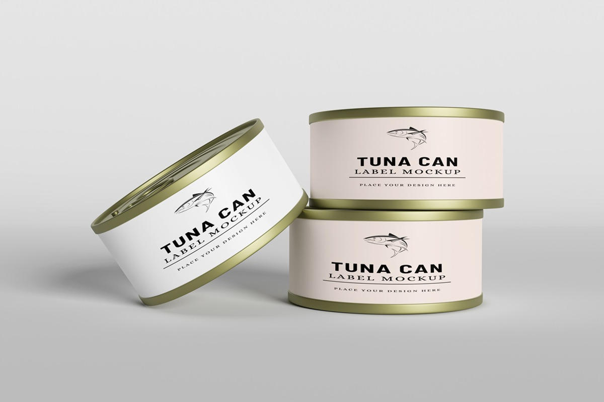 Tuna Can Packaging Mockup, a Packaging Mockup by Graphicwindow