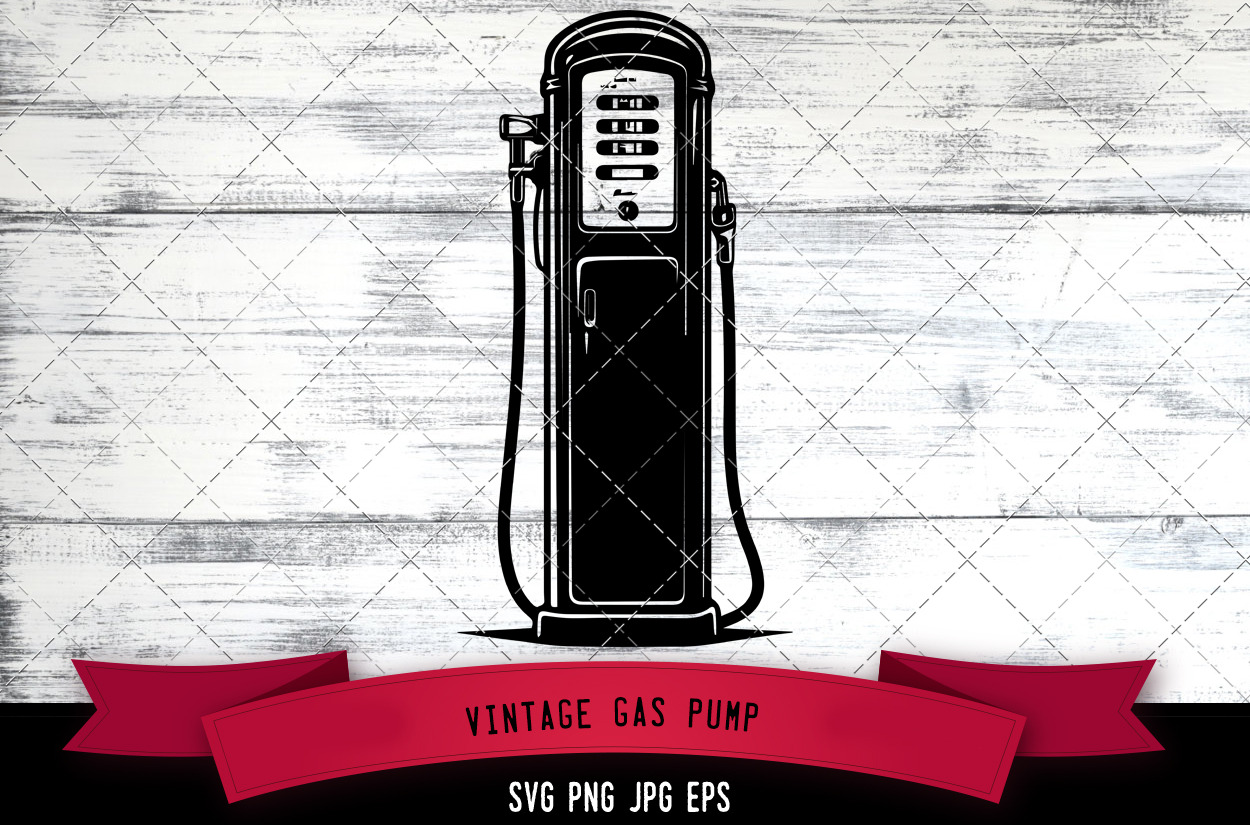 Vintage Gas Pump SVG, Pump SVG, an Object Graphic by The Silhouette ...
