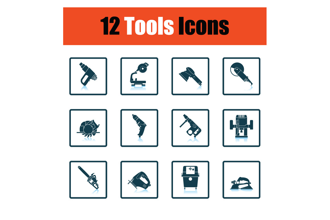 Tools icon set, an Icon by Pavel Vectors | Creative Market