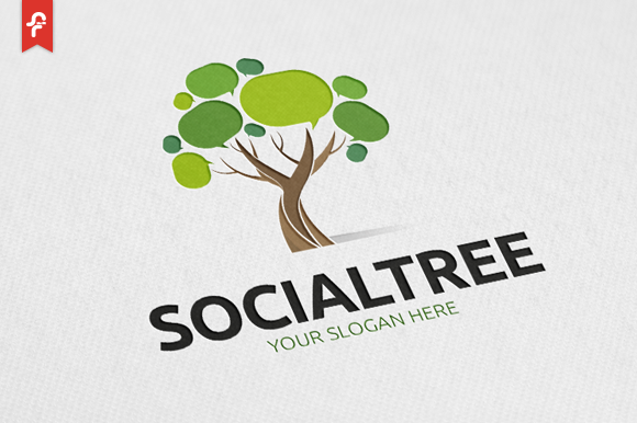 Social Tree Logo, a Branding & Logo Template by ft.studio