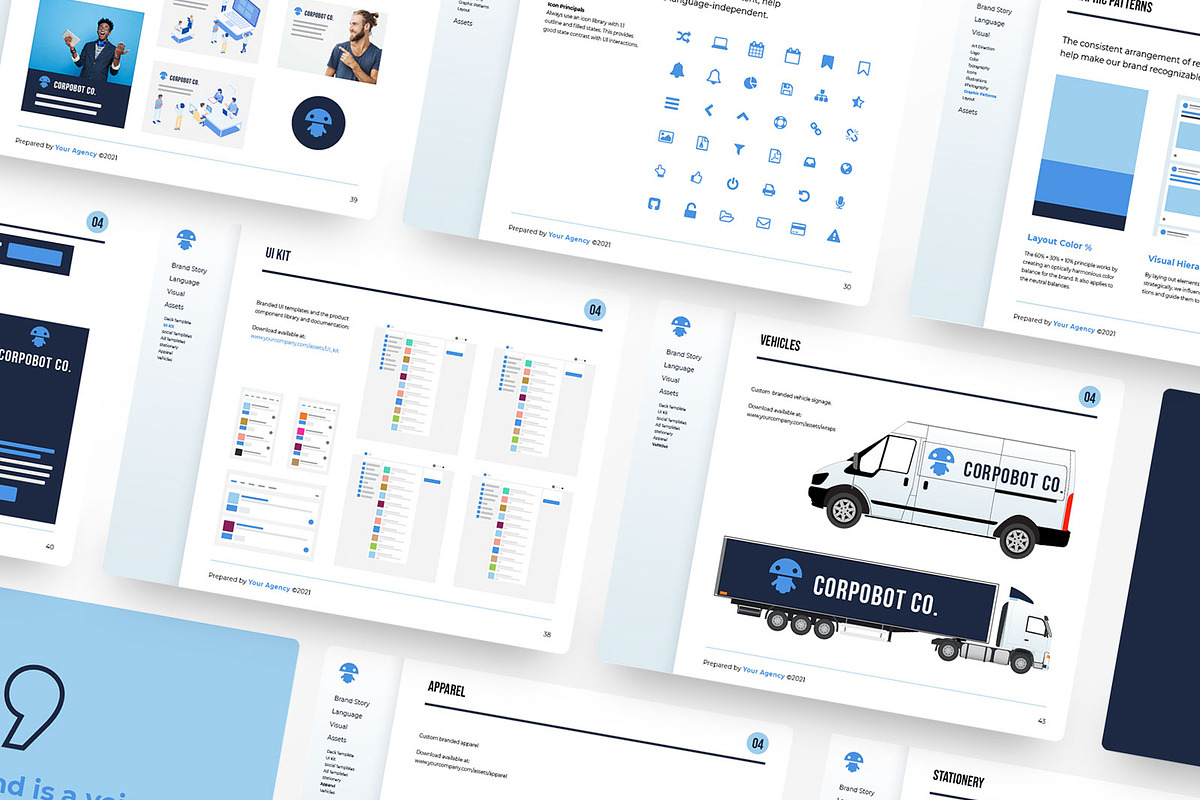 Style Guide Template, a Books & Magazine Mockup by Loudoun Design Co.