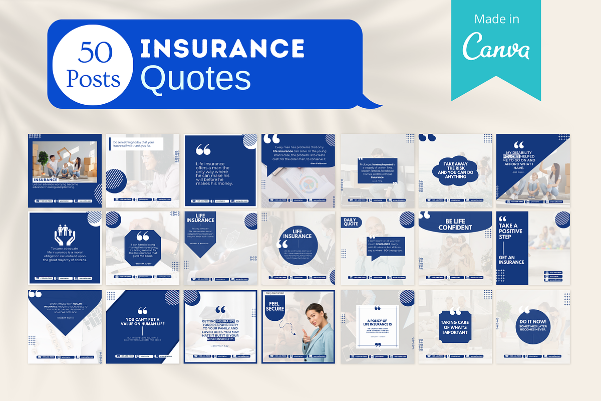 Insurance Posts - Canva Templates